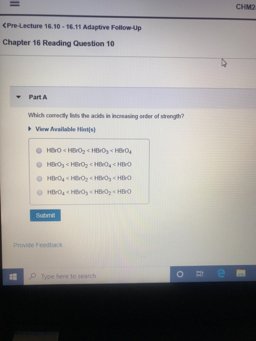 Solved CHM2 | Chegg.com