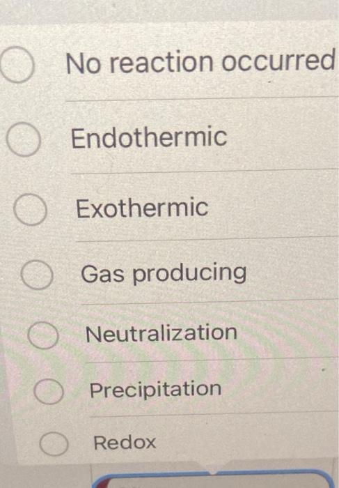 Solved KC2H3O2(aq)+AgNO3(aq)No reaction occurred Endothermic | Chegg.com