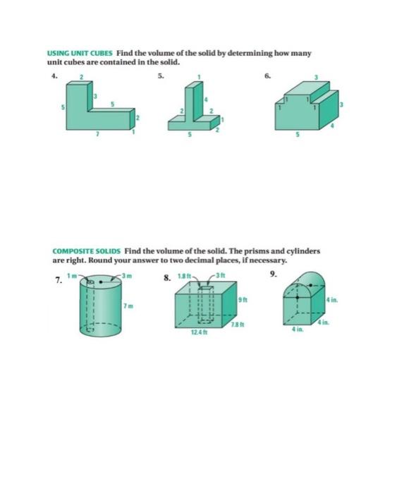 Solved USING UNIT CUBES Find the volume of the solid by | Chegg.com