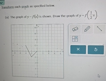 Solved Transform each graph as specified below.(a) ﻿The | Chegg.com