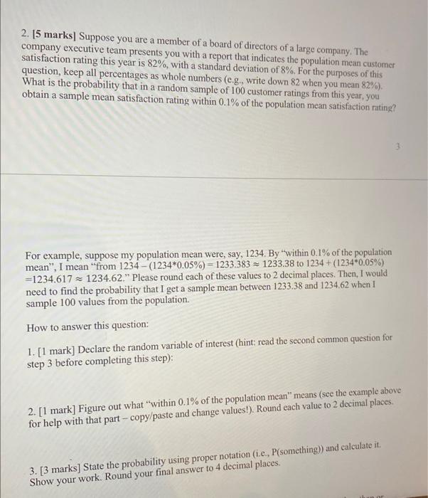 Solved 2. [5 marks] Suppose you are a member of a board of | Chegg.com