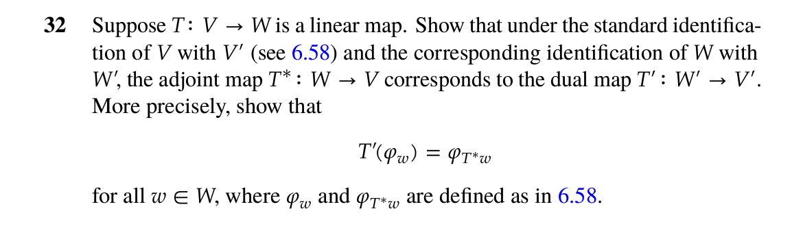 Solved 32 ﻿Suppose T:V→W ﻿is a linear map. Show that under | Chegg.com
