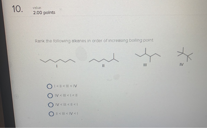 Solved value: 2.00 polnts Which of the following structures | Chegg.com