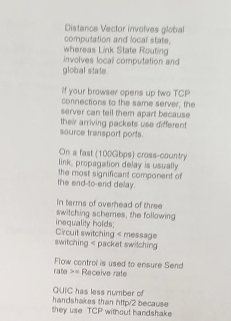 Solved Distance Vector involves global computation and local | Chegg.com