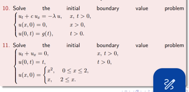 Solved Solve the initial boundary value | Chegg.com