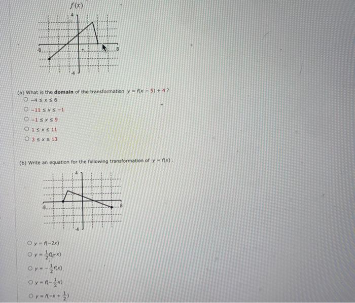 Solved (a) What is the domain of the transformation | Chegg.com