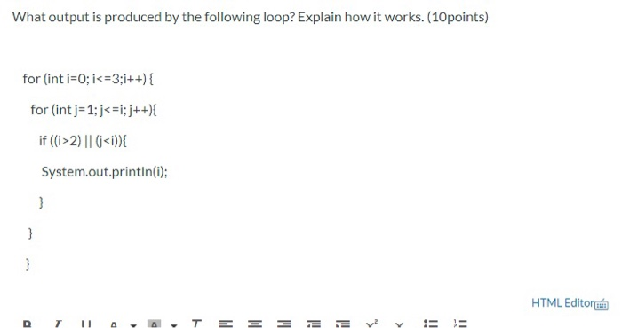 Solved 1. What output is produced by the following loop? | Chegg.com