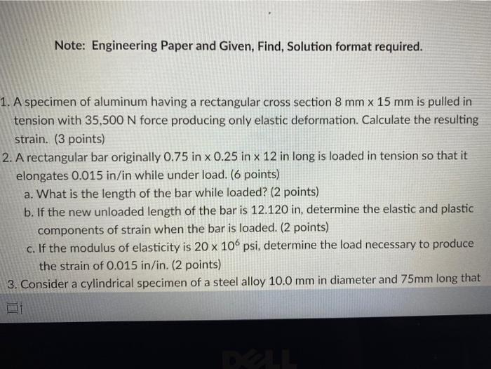 Solved Note: Engineering Paper and Given, Find, Solution | Chegg.com