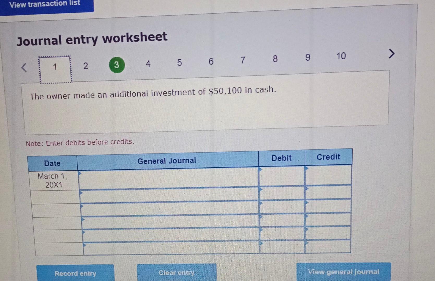 Solved Journal entry worksheet 5678 The owner made an | Chegg.com