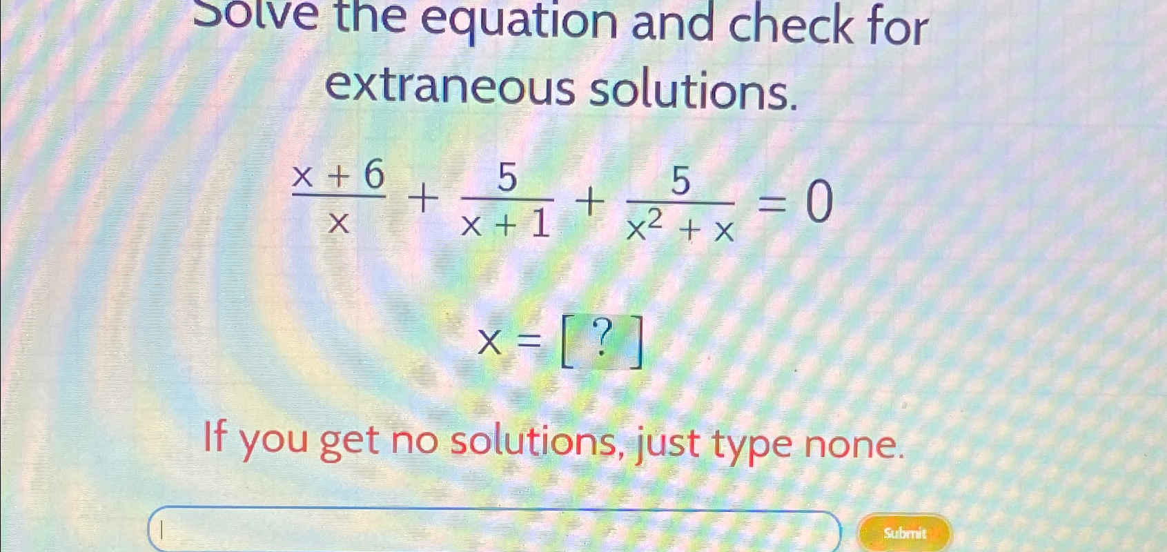 Solved Solve the equation and check for extraneous | Chegg.com