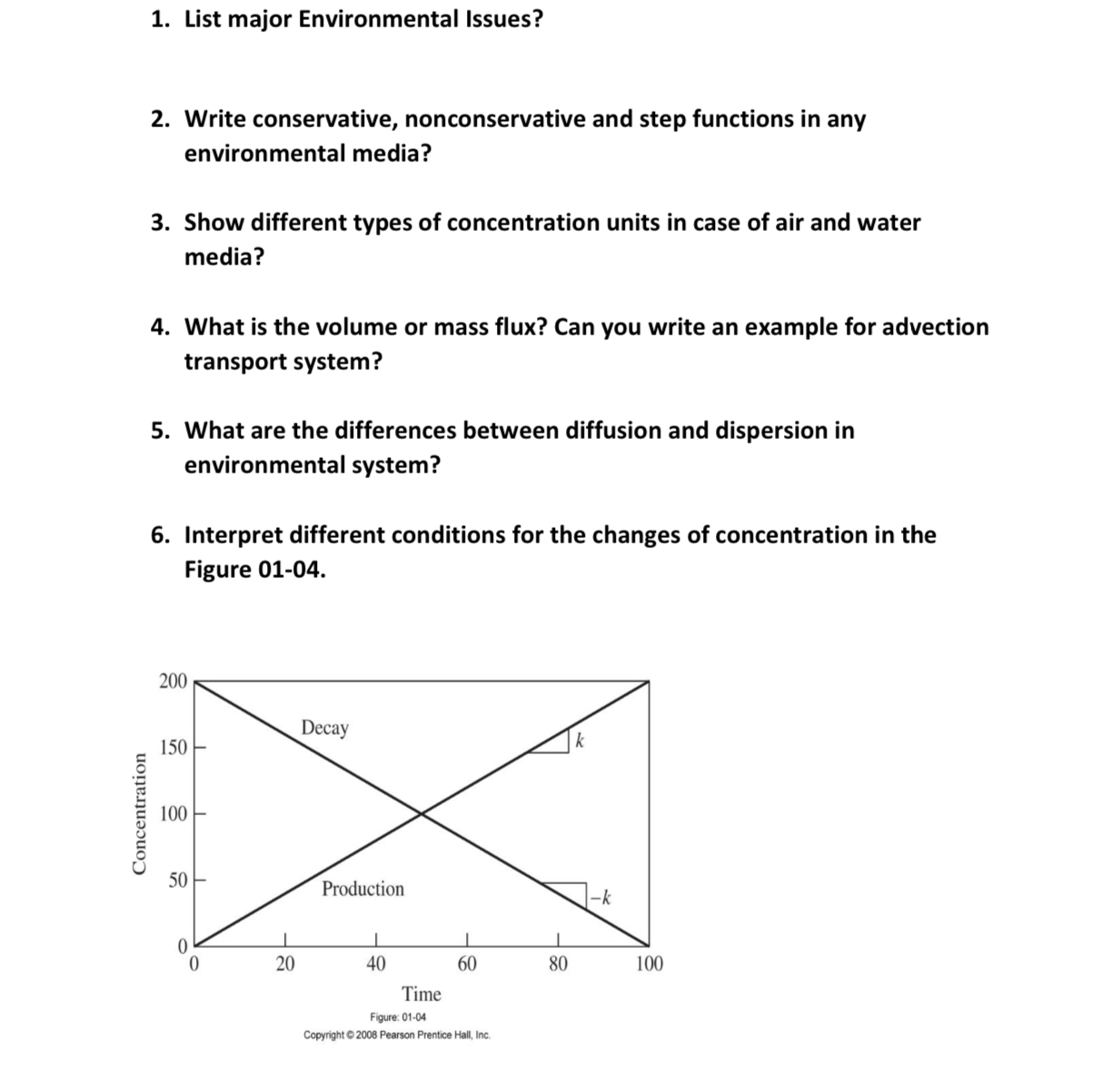 Solved Enviromental Engineeing: Urgent, please solve the | Chegg.com