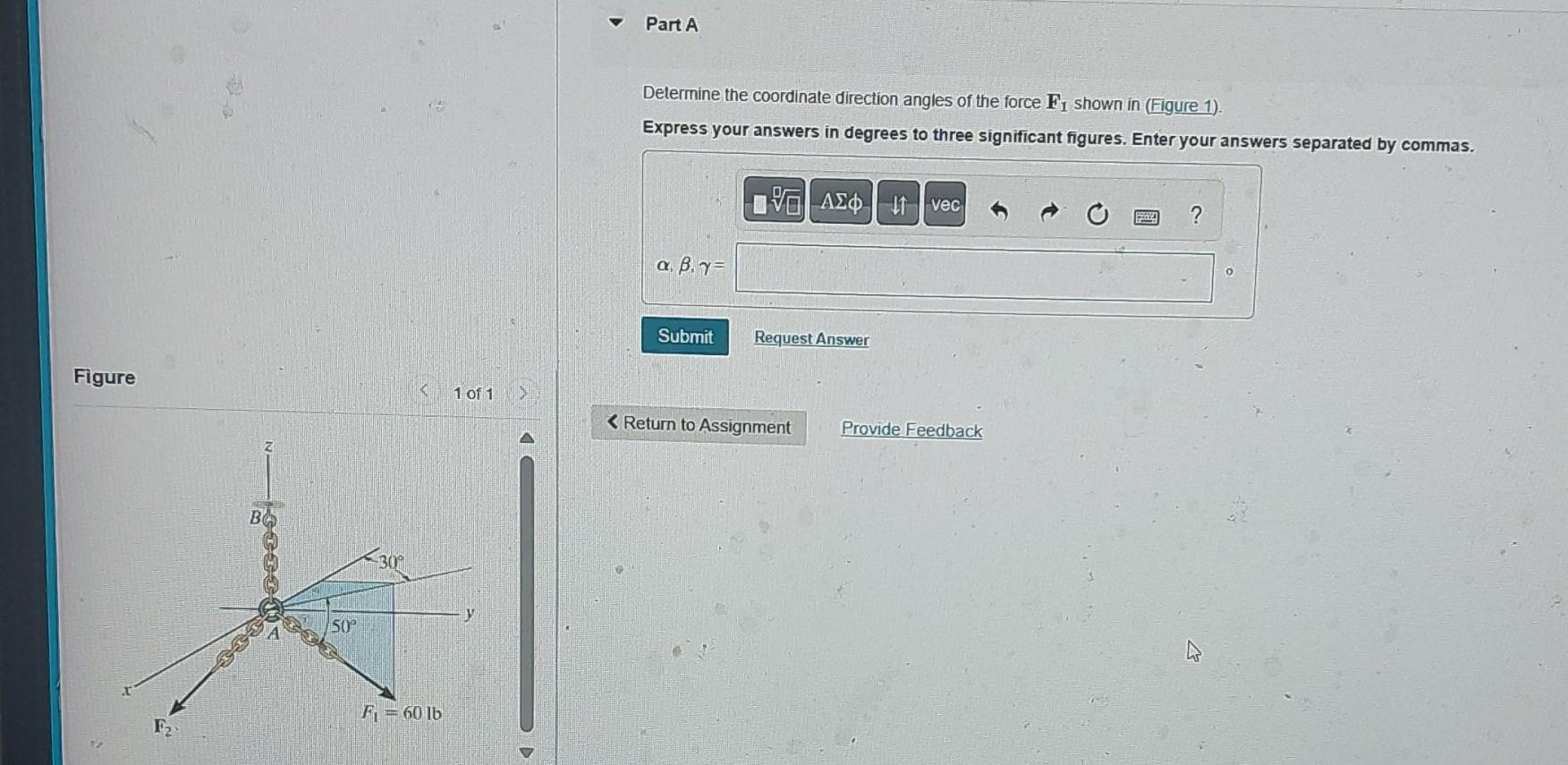 Determine the coordinate direction angles of the | Chegg.com