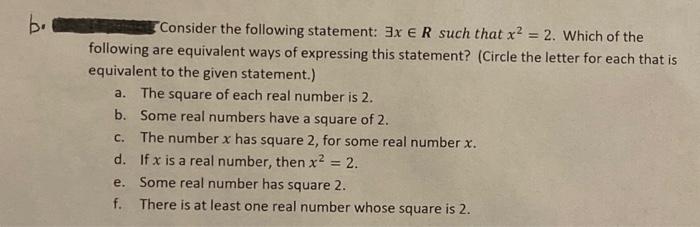 Solved 4. Give a counterexample to the following statement: | Chegg.com