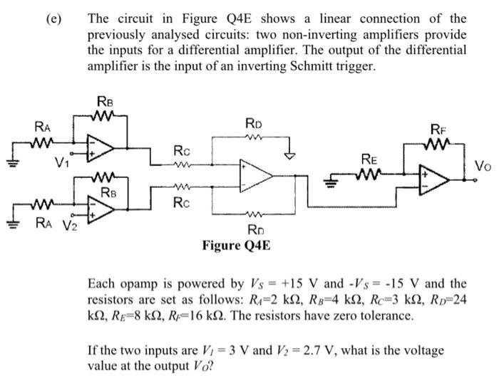 Solved (c) The circuit in Figure Q4C shows an inverting | Chegg.com