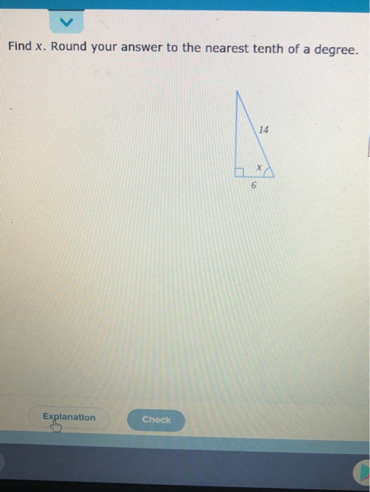 Solved Round your answers to the nearest tenth. Find x. | Chegg.com