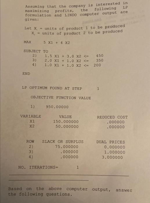 Solved [I. The ABC Manufacturing Company makes two products. | Chegg.com