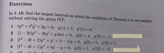 Solved Solve all four problems. Please solve Exercises 2 and | Chegg.com