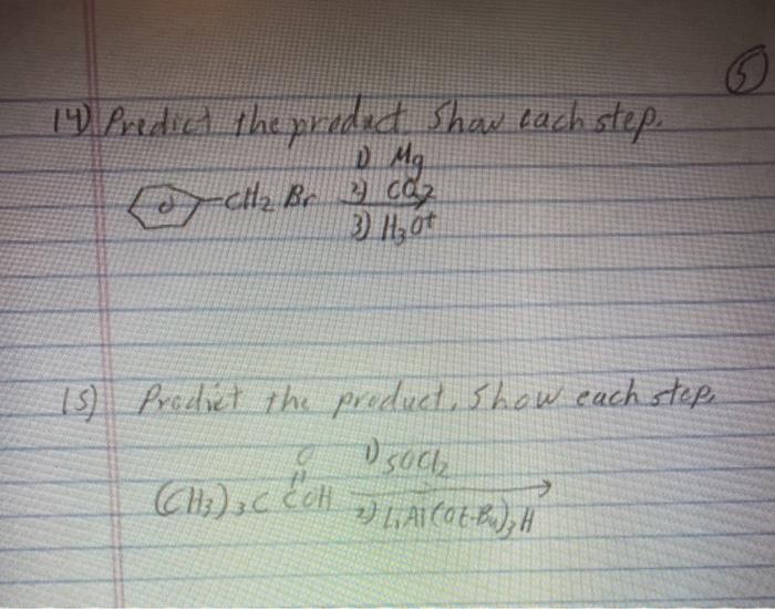 Solved 19 predict the preded Shaw lach step D Ag Cox-cil2 Be | Chegg.com