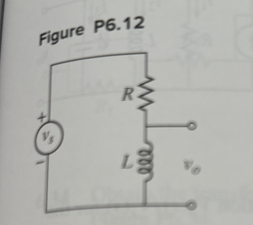 Solved 6.12 ﻿Obtain the model of the voltage vo, ﻿given the | Chegg.com