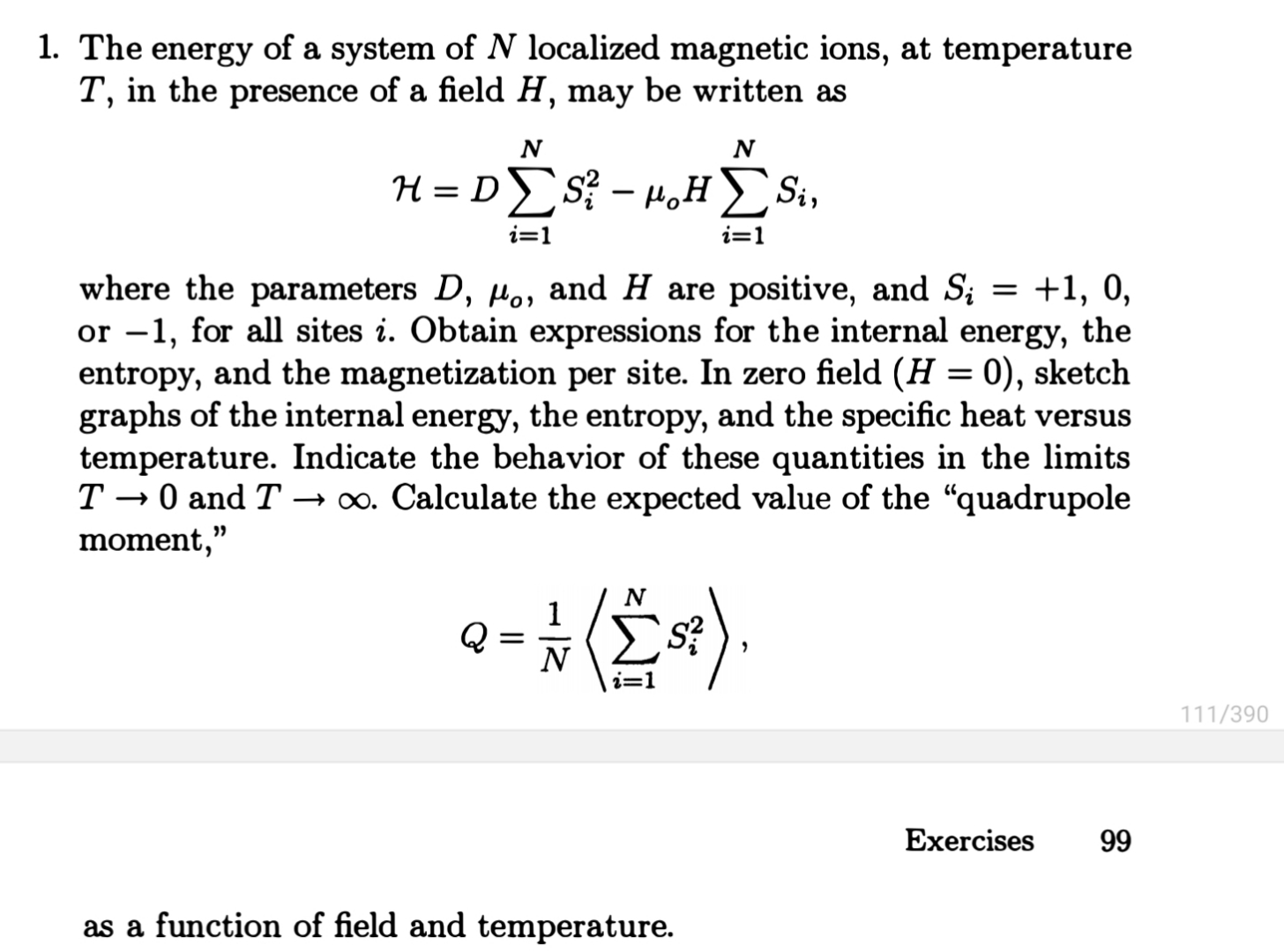 Solved book problem: introduction to statistical physics by | Chegg.com