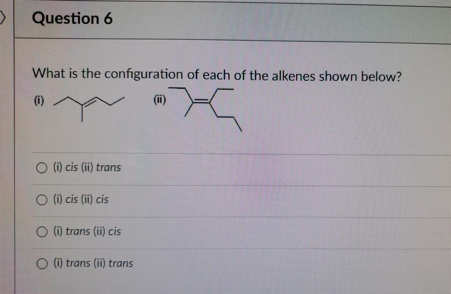 Solved Question 4 What is the correct IUPAC name for the | Chegg.com