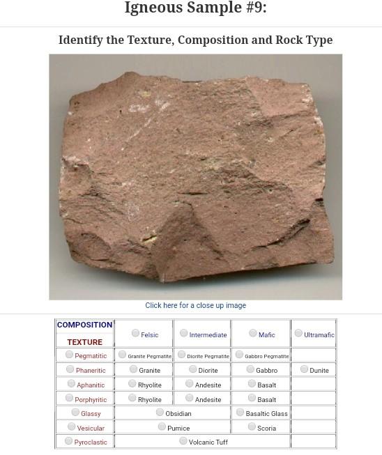 Solved Igneous Sample #3: Identify the Texture, Composition | Chegg.com