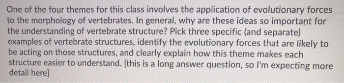 Solved One of the four themes for this class involves the | Chegg.com