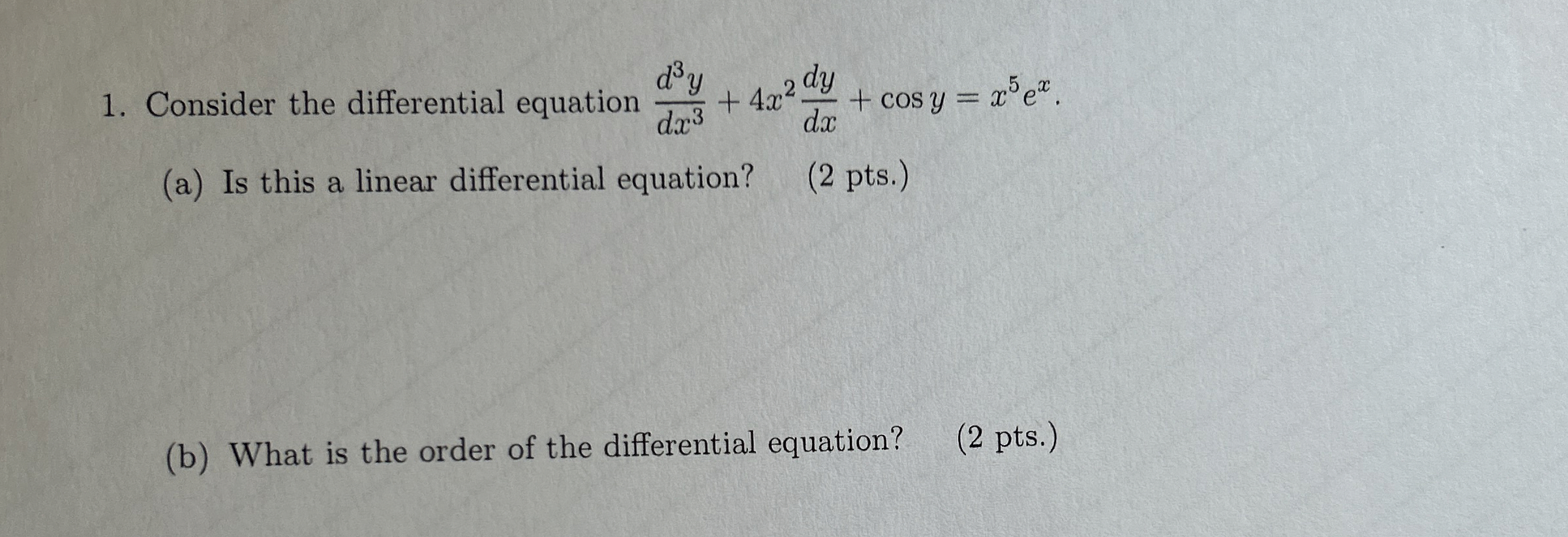 Solved Consider the differential equation | Chegg.com
