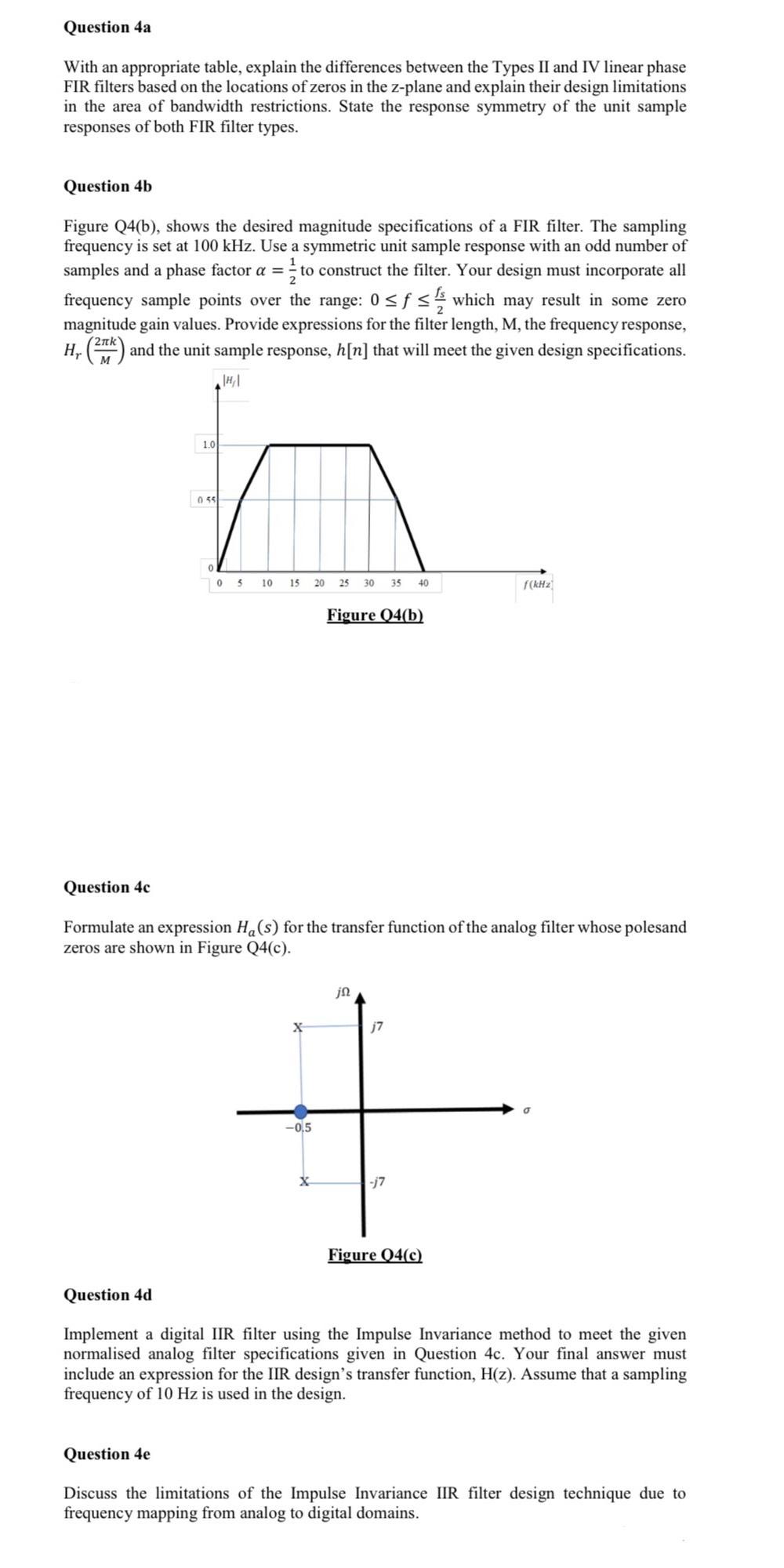 Question 4aWith an appropriate table, explain the | Chegg.com