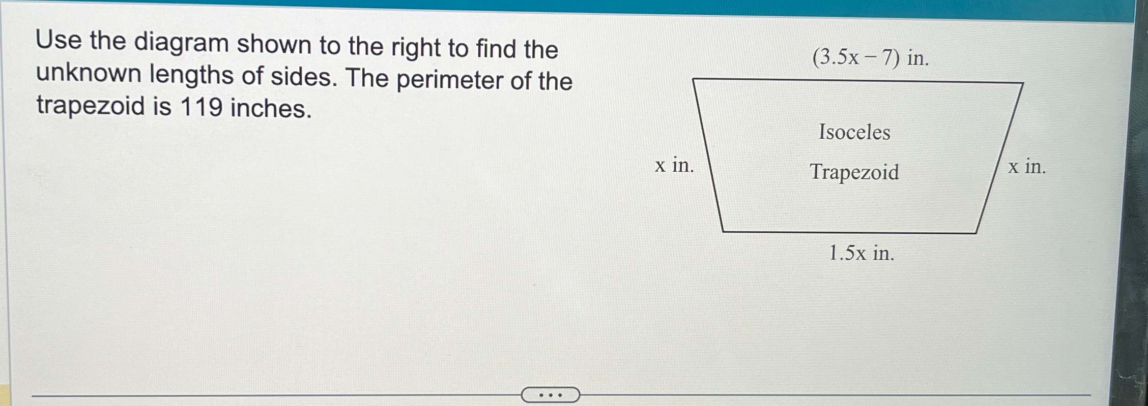 Solved Use the diagram shown to the right to find the | Chegg.com