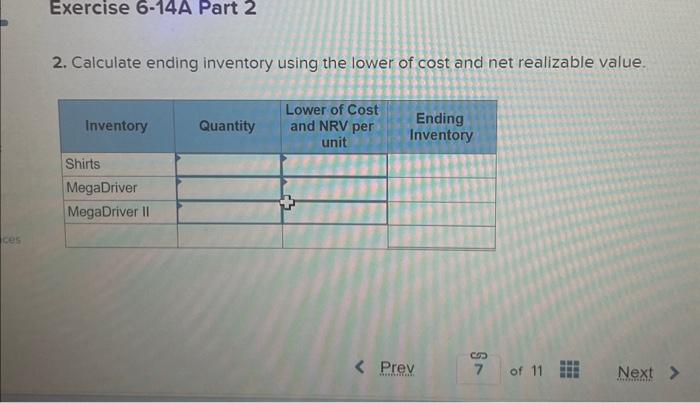 Solved Required information Exercise 6-14A Calculate | Chegg.com