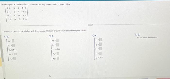 Find the general solution of the system whose | Chegg.com