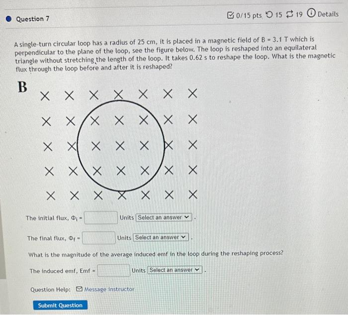 Solved A single-turn circular loop has a radius of 25 cm, it | Chegg.com