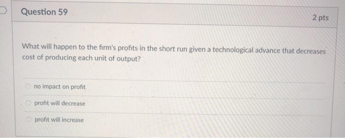 Solved Suppose technological advances reduce the cost of | Chegg.com