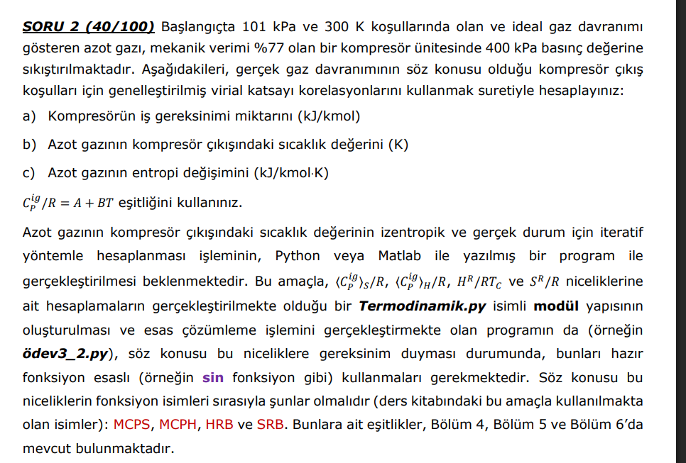 [Solved]: (40)/(100) k(J)/(k)mol*K (C_(P)^(ig))/(R)=A+BT eit
