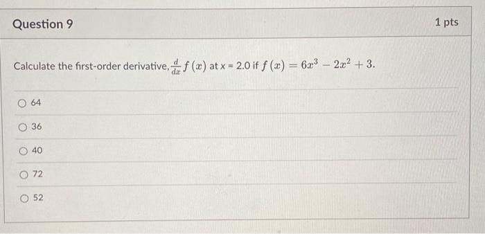 Solved Calculate the first-order derivative, \\( \\frac{d}{d | Chegg.com