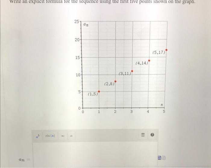Solved Write an explicit formula for the sequence using the | Chegg.com