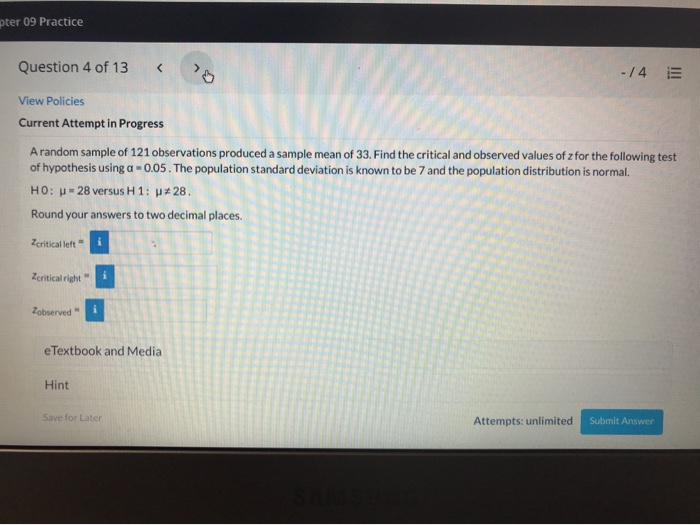 Solved hapter 09 Practice Question 3 of 13 -/4 E Current | Chegg.com
