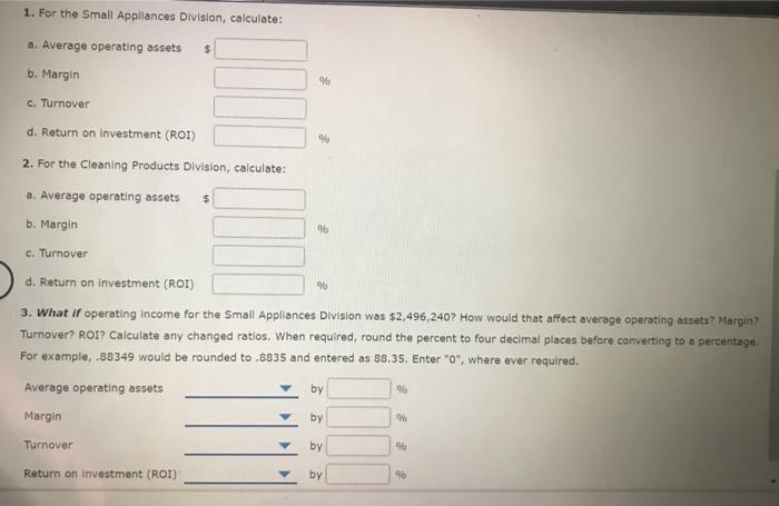 Solved Calculating Average Operating Assets, Margin, | Chegg.com