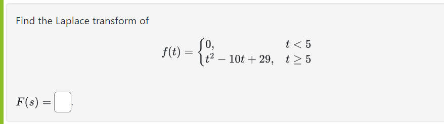 Solved Find the Laplace transform | Chegg.com