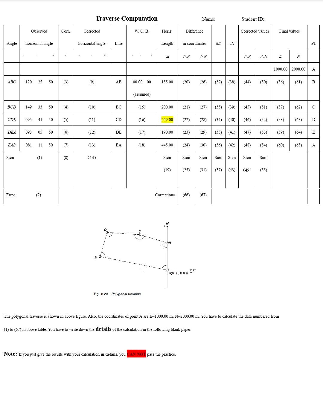 Solved Angle ABC BCD CDE DEA EAB Sum Error Observed | Chegg.com
