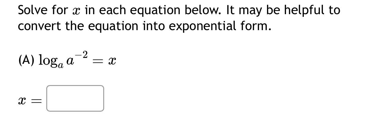 Solved Solve for x ﻿in each equation below. It may be | Chegg.com