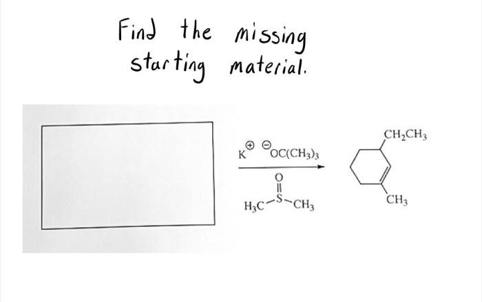 Solved Find the missing starting material. | Chegg.com