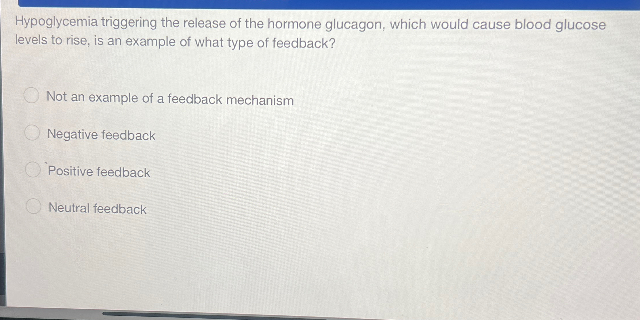 Solved Hypoglycemia triggering the release of the hormone | Chegg.com