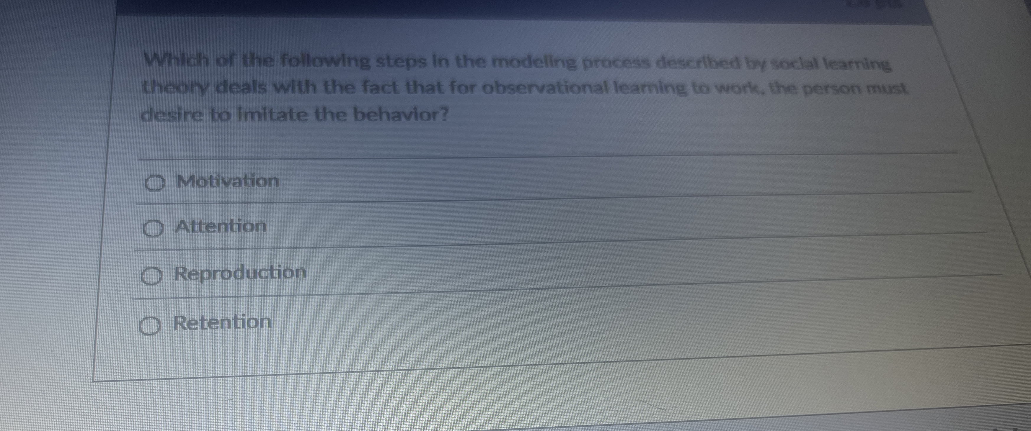 Solved Which of the following steps in the modeling process | Chegg.com