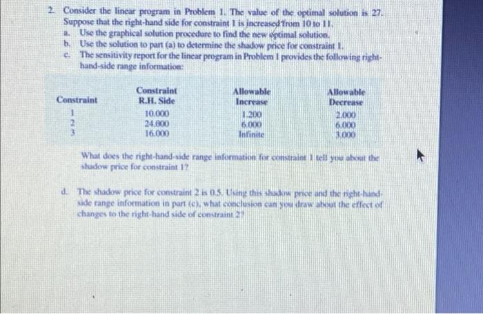 Solved 1. Consider the following linear program: Max 3A + 28 | Chegg.com