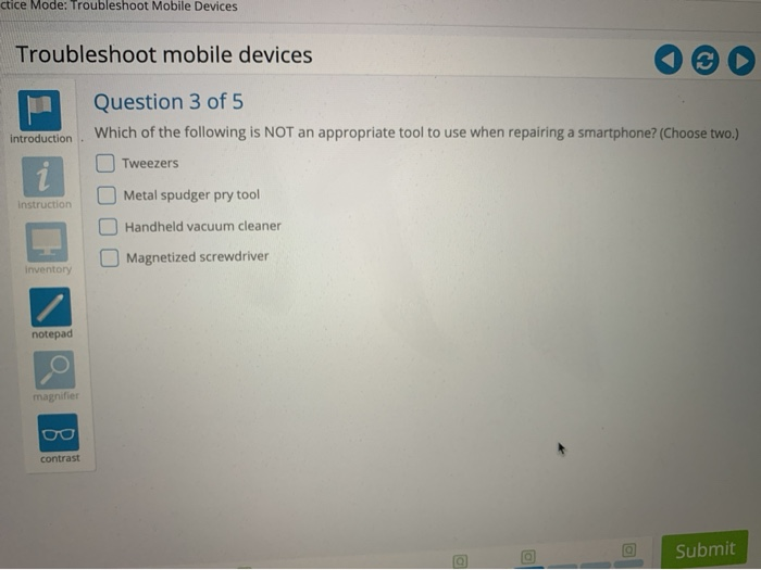 Solved Troubleshoot mobile devices CR Failing battery | Chegg.com