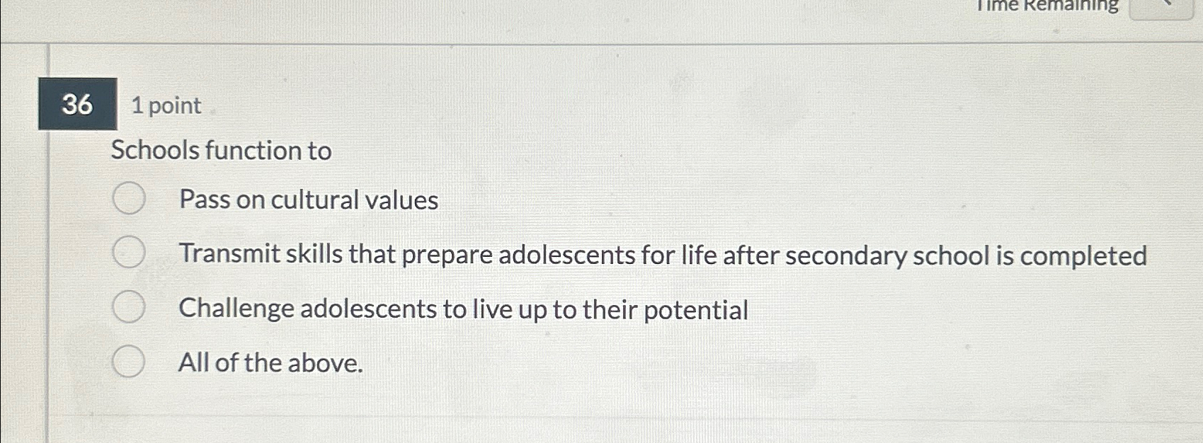 Solved 361 ﻿pointSchools function toPass on cultural | Chegg.com