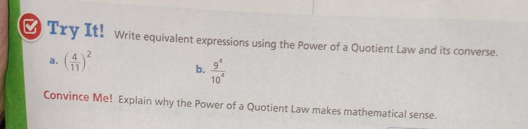 Solved 9. To multiply powers that have different bases and | Chegg.com