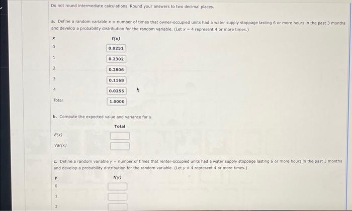 Solved The American Housing Survey reported the following | Chegg.com